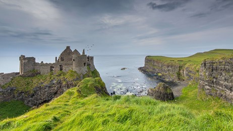 Castle on the rocks by Microsoft | Wallpapers | WallpaperHub