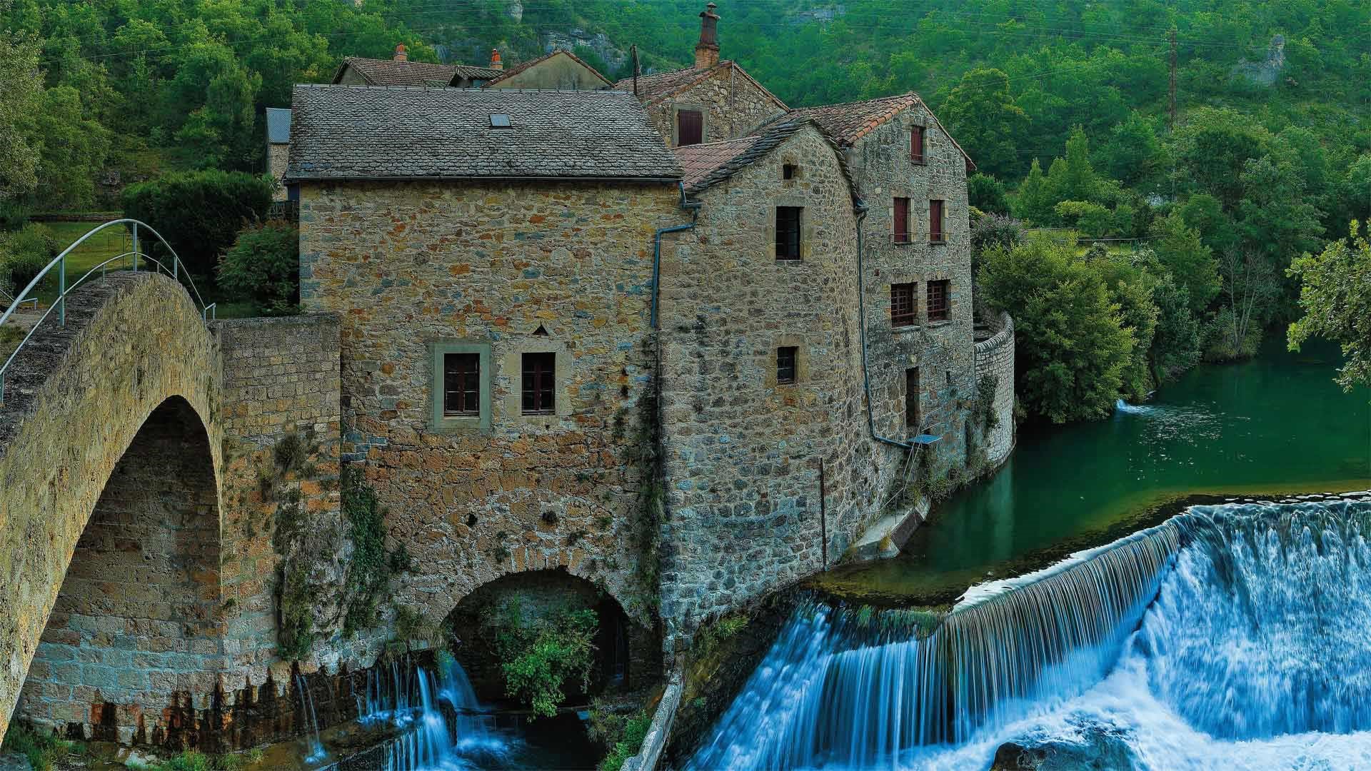 A gorge-ous mill in the Causses by Microsoft | Wallpapers | WallpaperHub
