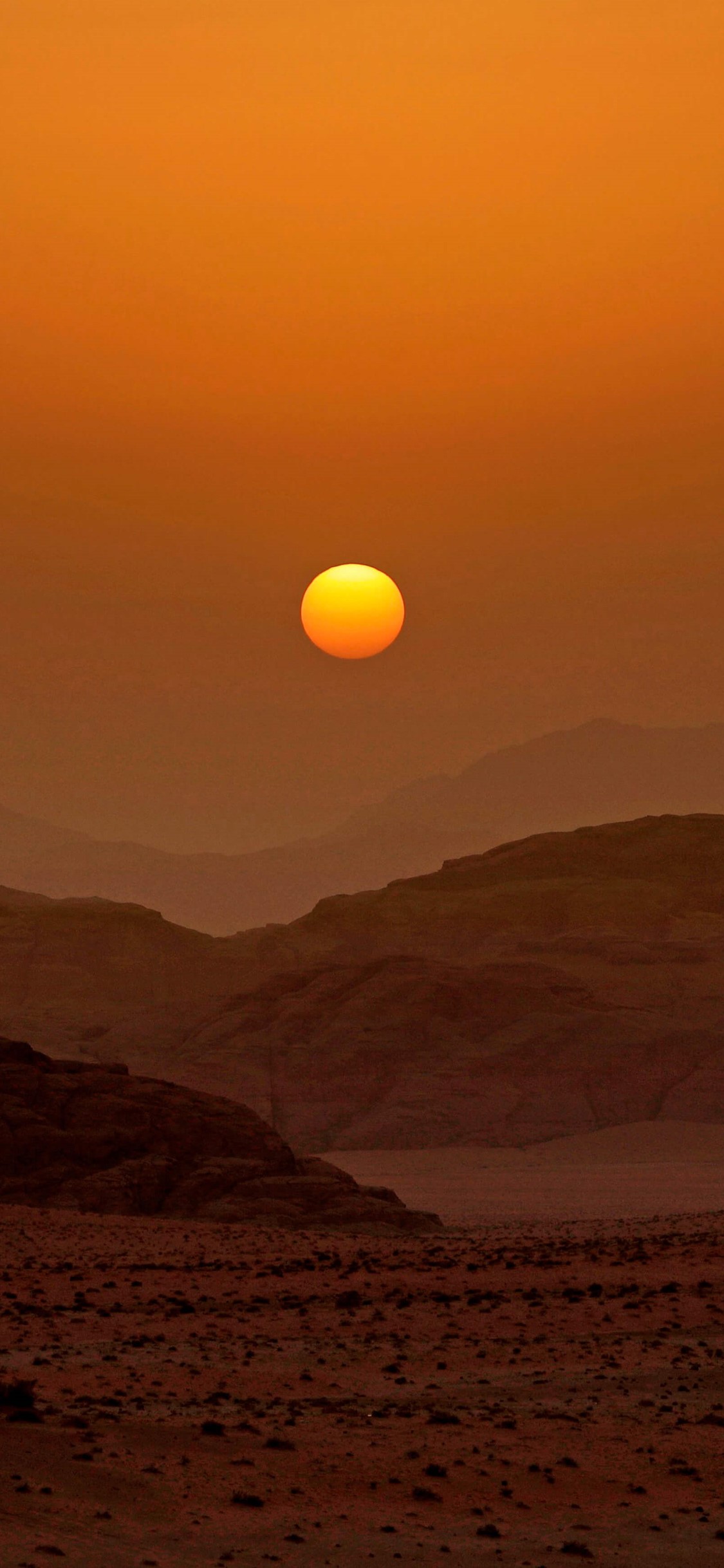 The sun sets on the Valley of the Moon by Microsoft | Wallpapers ...